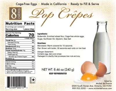 Buy Pop Crêpes Made With Buttermilk Online
