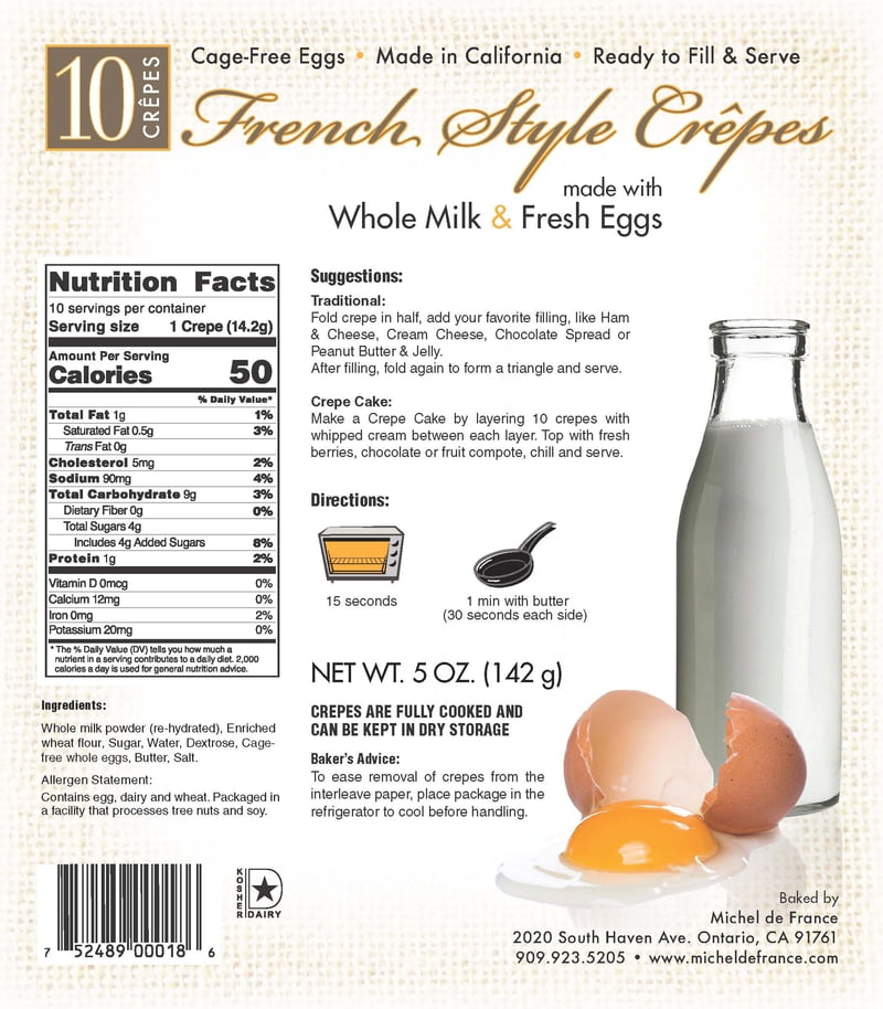 Buy French-Style Crêpes Online, Bulk and Retail Orders Available
